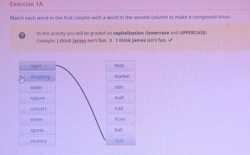 Exercise 1A Match each word in the first | StudyX