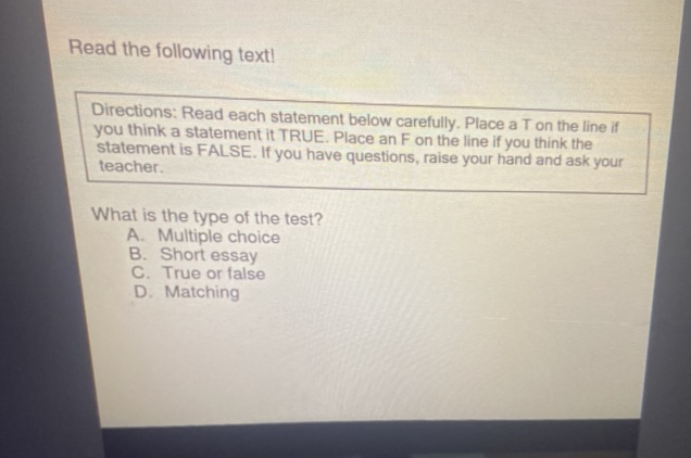 Read the following textDirections Read each | StudyX