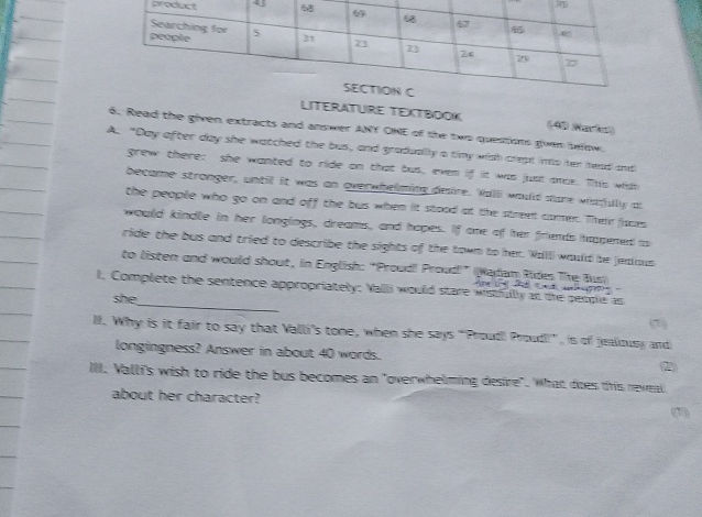 6 Read the given extracts and answer ANY ONE | StudyX