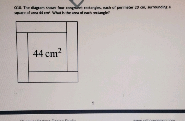 Q10 The diagram shows four congruent | StudyX