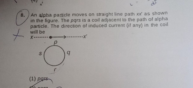 8 An alpha particle moves on straight line | StudyX
