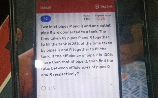 Two inlet pipes P and Q and one outlet pipe | StudyX