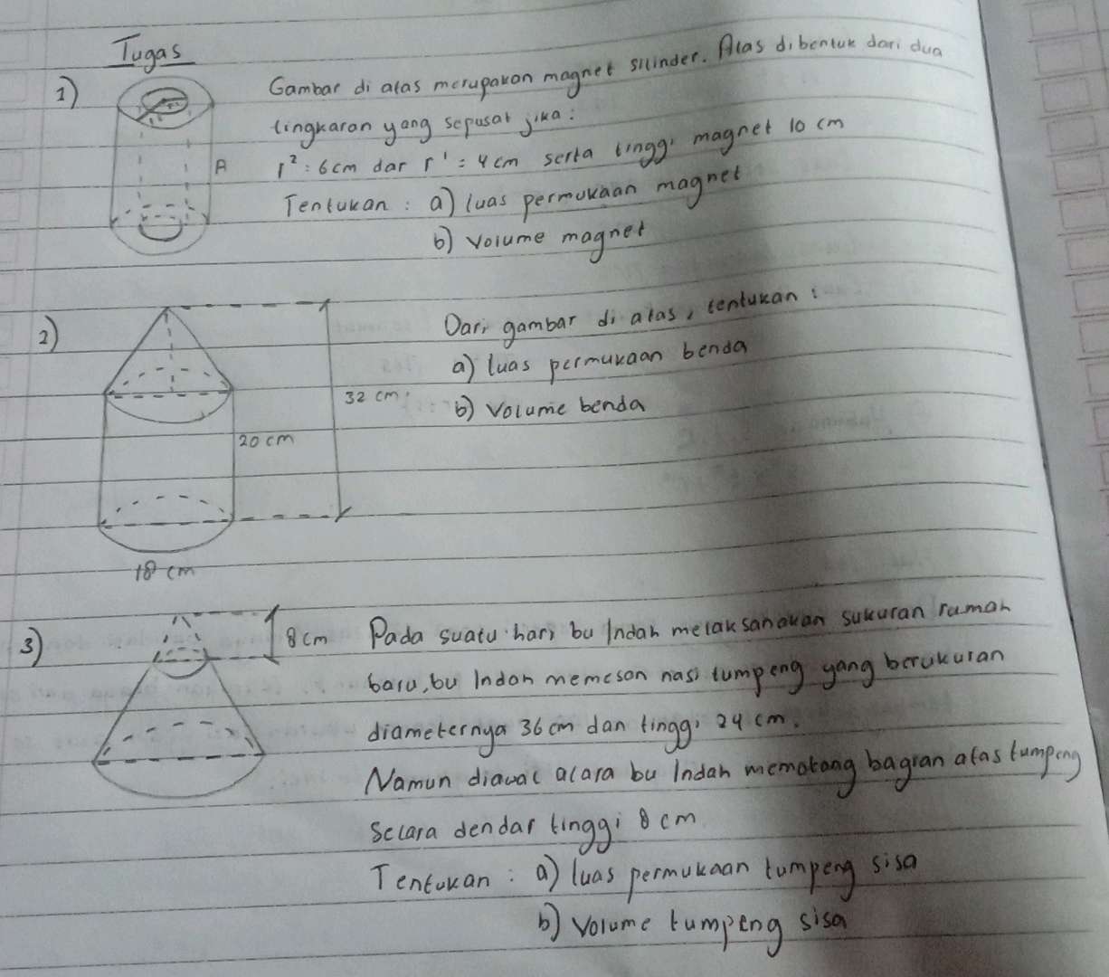 1) Gambar di atas merupakan magnet silinder | StudyX
