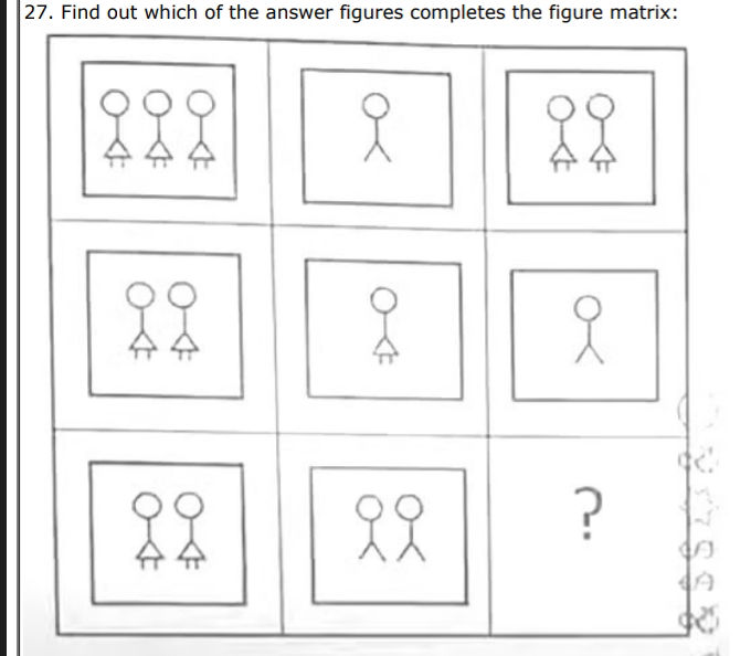 27 Find out which of the answer figures | StudyX