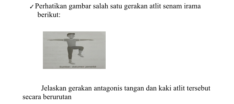 Perhatikan gambar salah satu gerakan atlit | StudyX