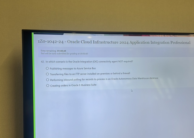 42 In which scenario is the Oracle | StudyX