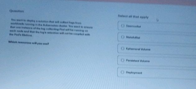 Question You want to deploy a solution that | StudyX