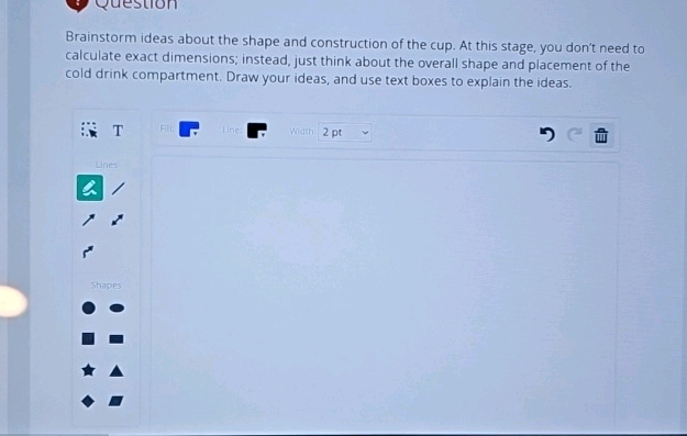 Brainstorm ideas about the shape and | StudyX