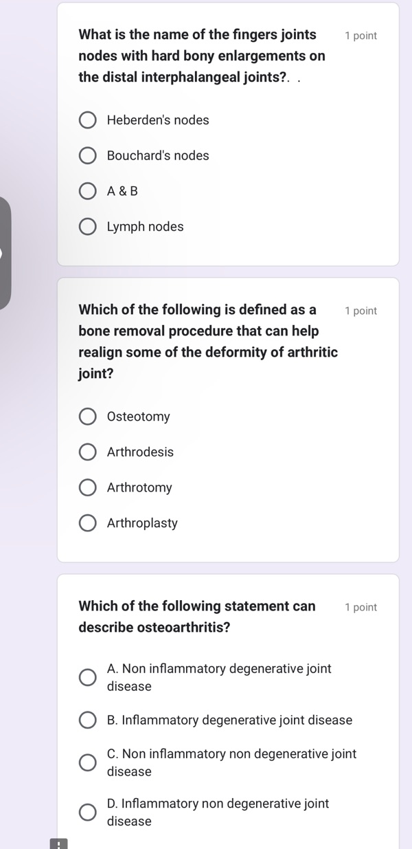 What is the name of the fingers joints nodes | StudyX