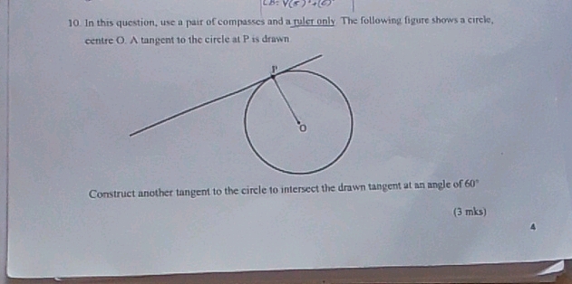 10 In this question use a pair of compasses | StudyX
