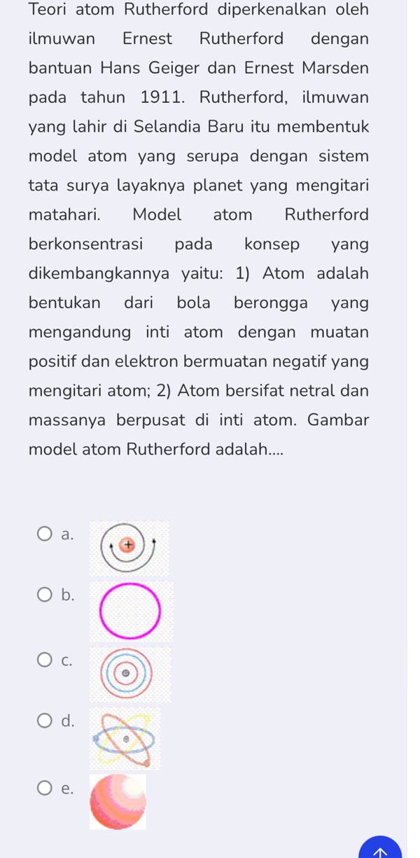 Teori atom Rutherford diperkenalkan oleh | StudyX