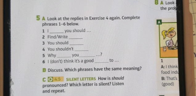 5 A Look at the replies in Exercise 4 again | StudyX