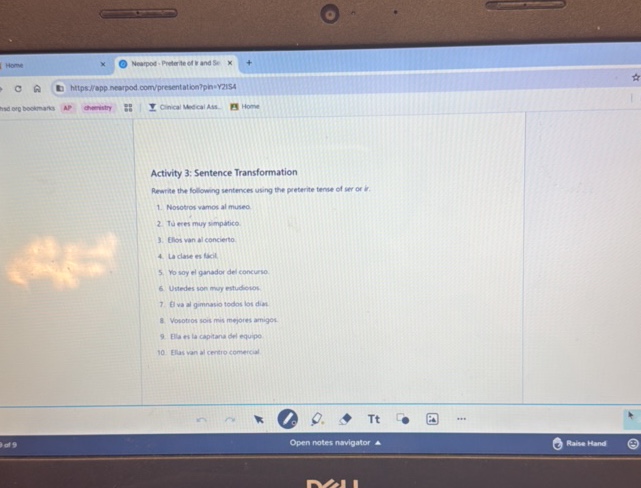 Activity 3 Sentence Transformation Rewrite | StudyX