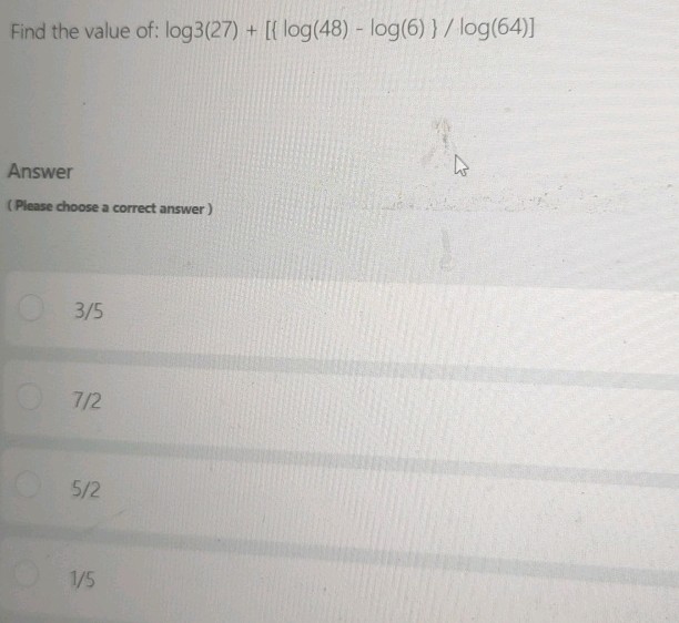 Find the value of log3(27) + log(48) - | StudyX