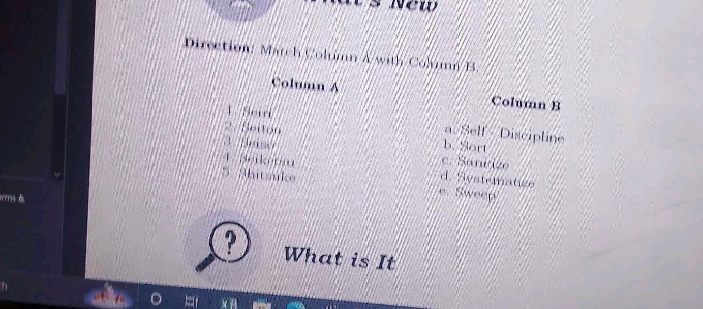 Direction Match Column A with Column B | StudyX