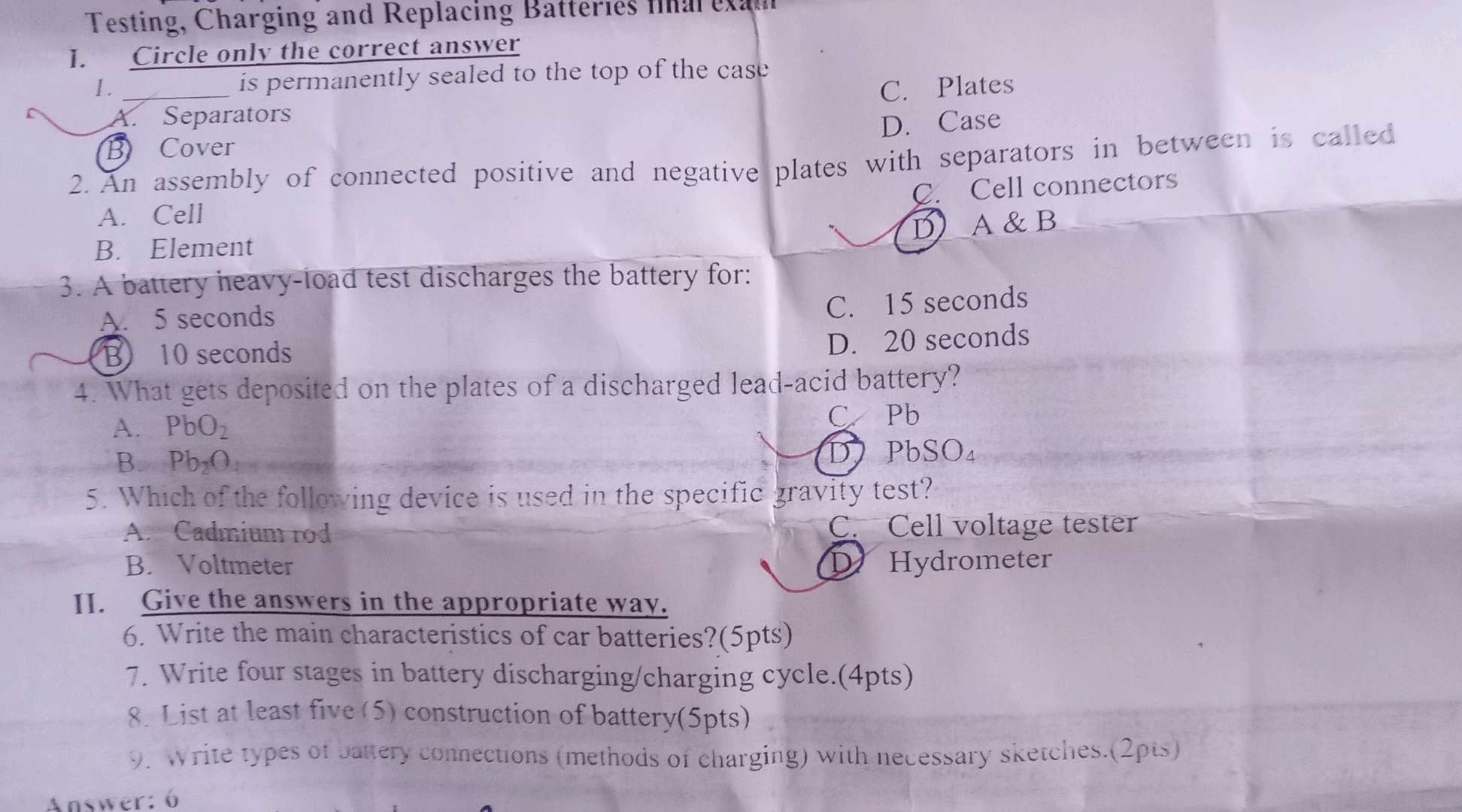 Testing Charging and Replacing Batteries | StudyX