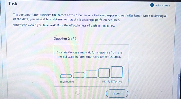 Task Instructions The customer later | StudyX