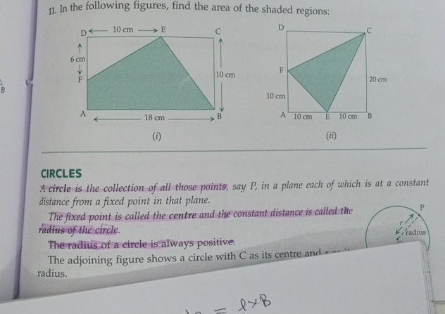 11 In the following figures find the area of | StudyX