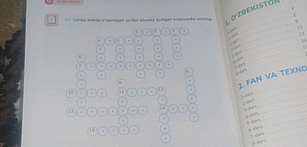 42 Ushbu bobda organilgan sozlar asosida | StudyX
