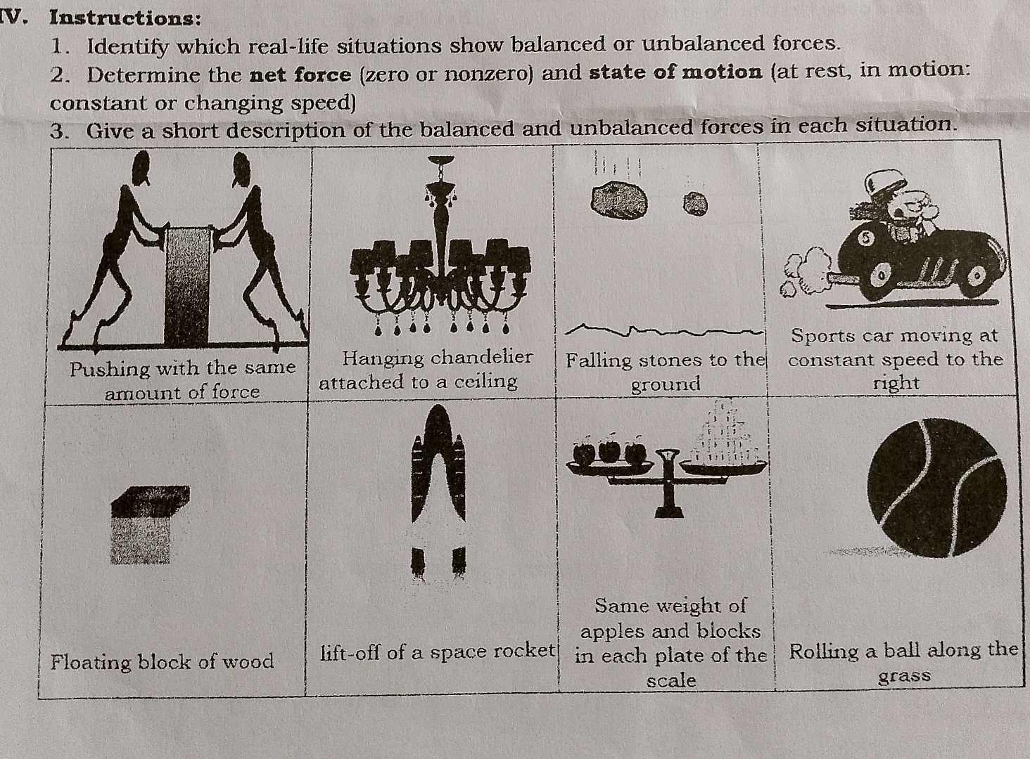 IV Instructions 1 Identify which real-life | StudyX