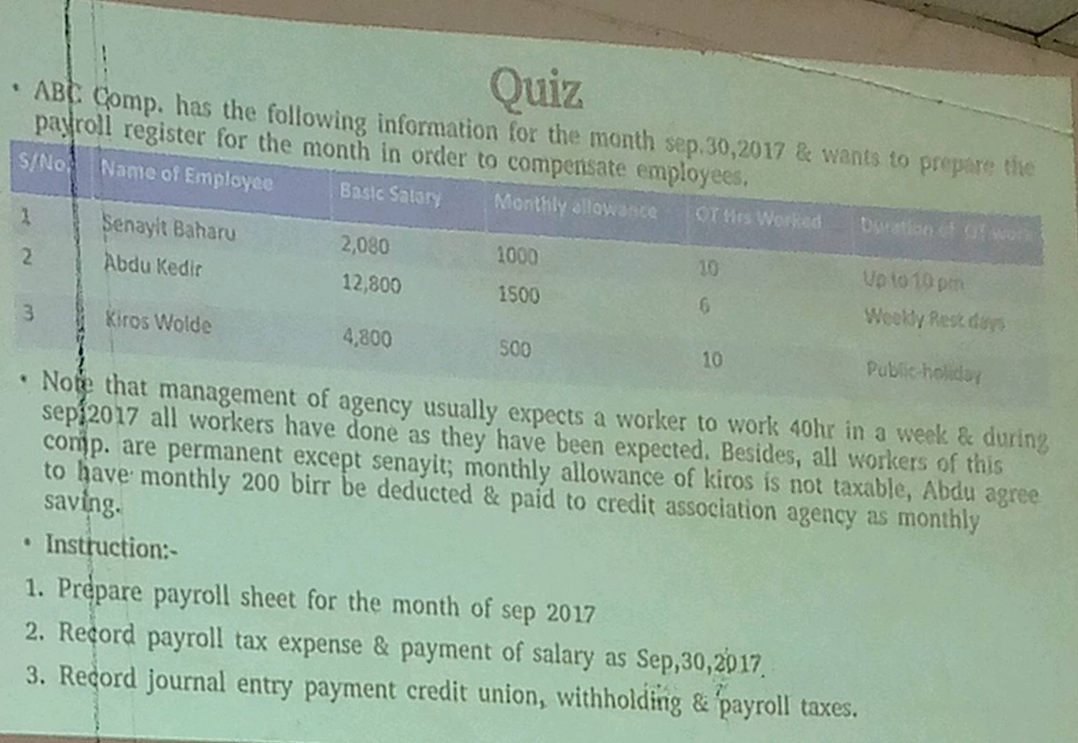 ABC Comp has the following information for | StudyX