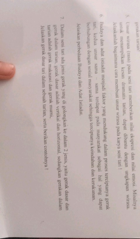 5 Unsur wirasa (rasa) pada seni tari | StudyX