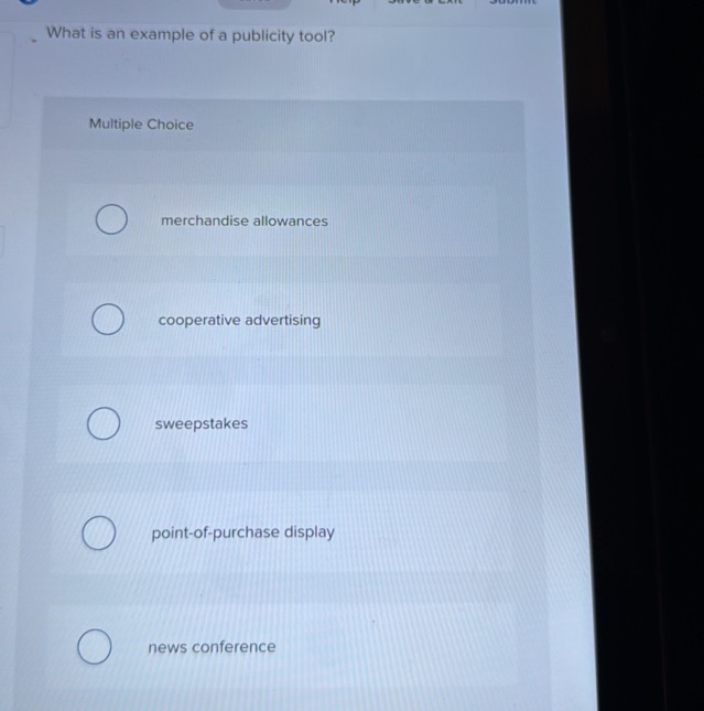 What is an example of a publicity tool | StudyX