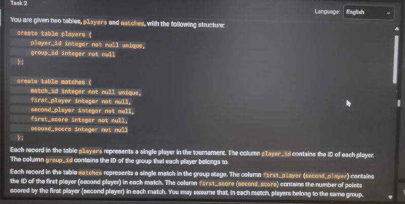 Task 2 You are given two tables players and | StudyX