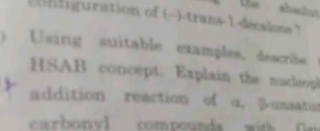Using suitable examples describe HSAB | StudyX