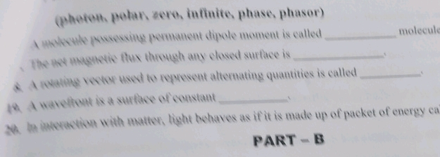 (photon polar zero infinite phase phasor) A | StudyX