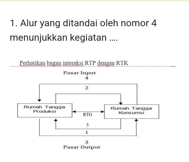 1 Alur yang ditandai oleh nomor 4 | StudyX