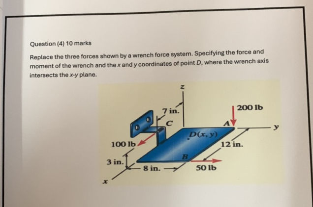 Question (4) 10 marks Replace the three | StudyX