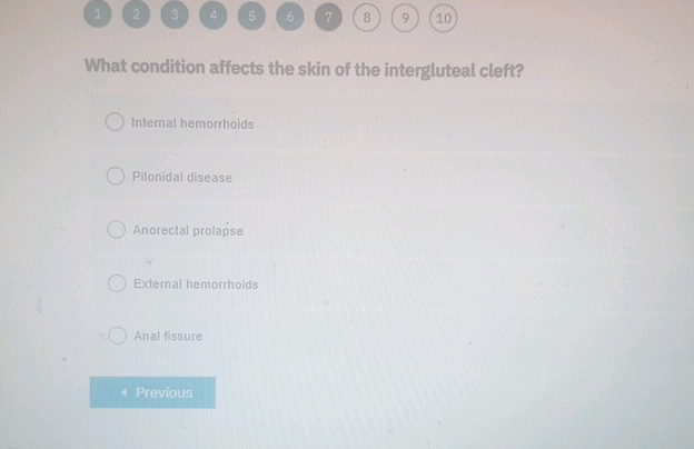 What condition affects the skin of the | StudyX