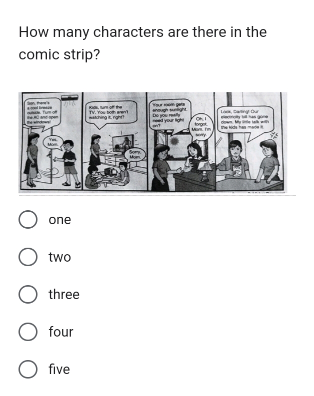 How many characters are there in the comic | StudyX