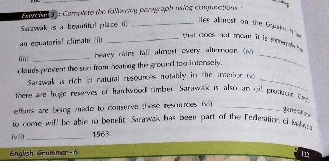 Exercise 3 Complete the following paragraph | StudyX