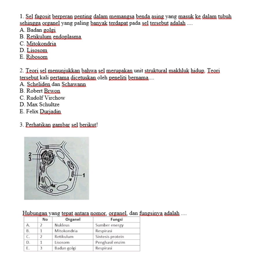 1 Sel fagosit berperan penting dalam | StudyX