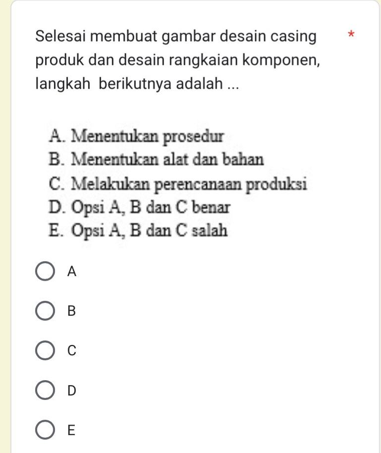 Selesai membuat gambar desain casing produk | StudyX