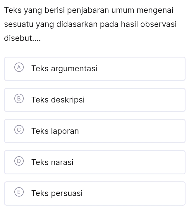 Teks yang berisi penjabaran umum mengenai | StudyX