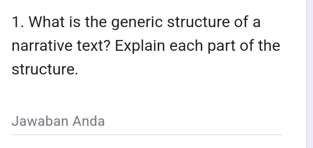 1 What is the generic structure of a | StudyX