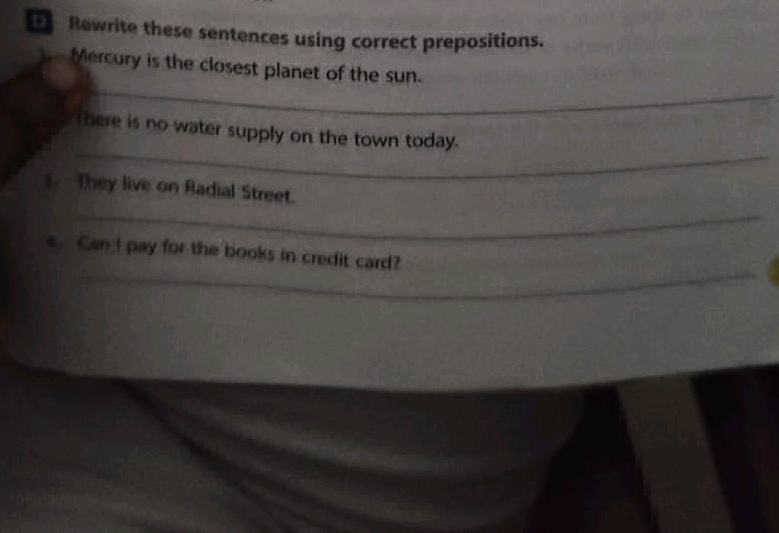 Rewrite these sentences using correct | StudyX