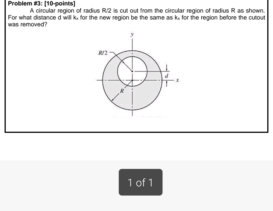 Problem 3 10-points A circular region of | StudyX
