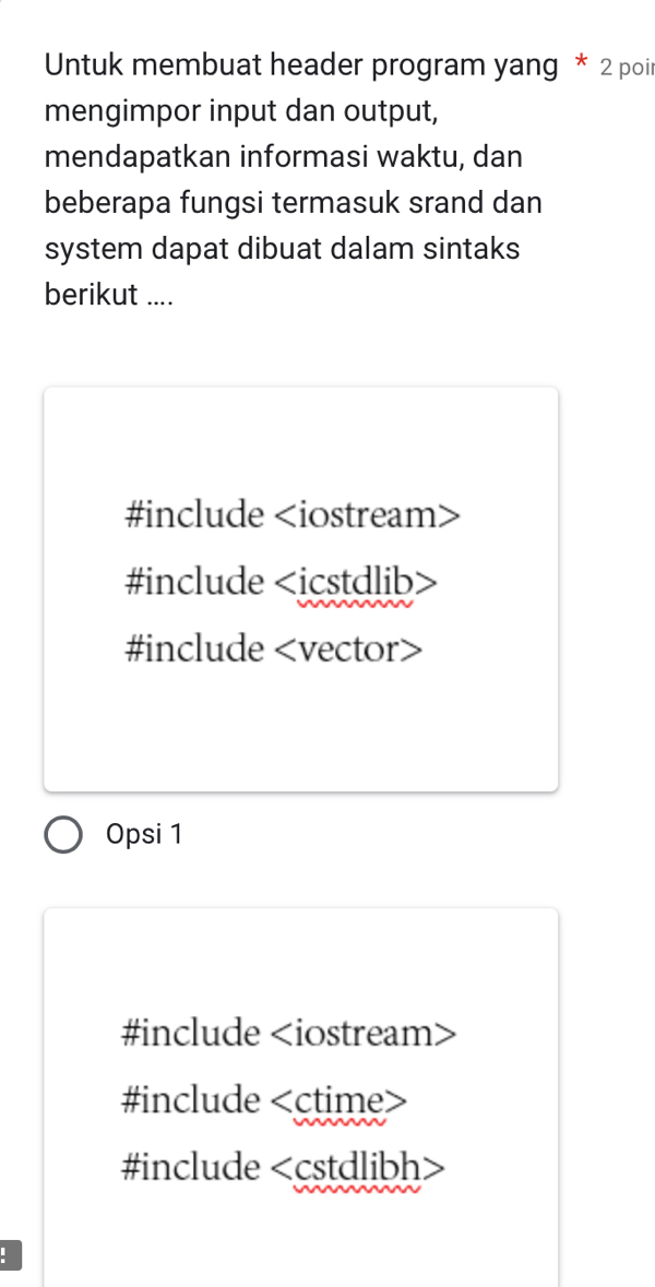Untuk membuat header program yang mengimpor | StudyX