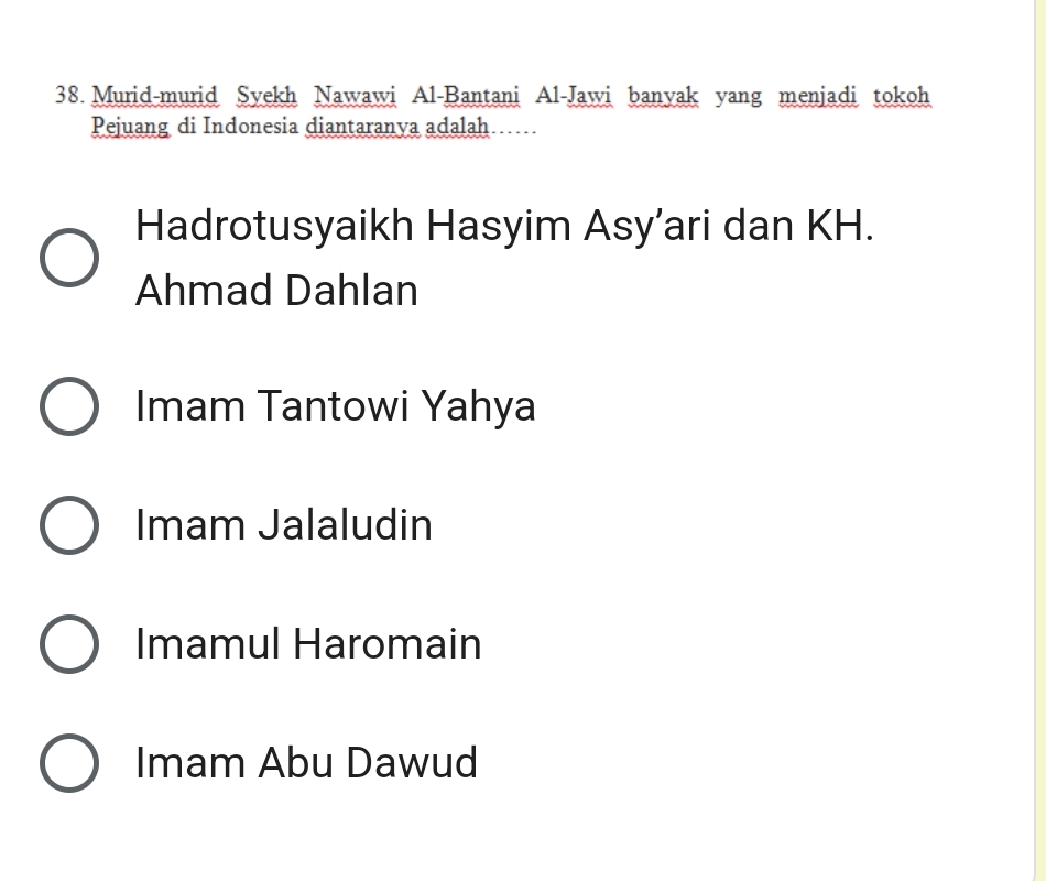 38 Murid-murid Syekh Nawawi Al-Bantani | StudyX