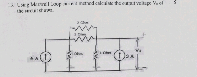 13 Using Maxwell Loop current method | StudyX