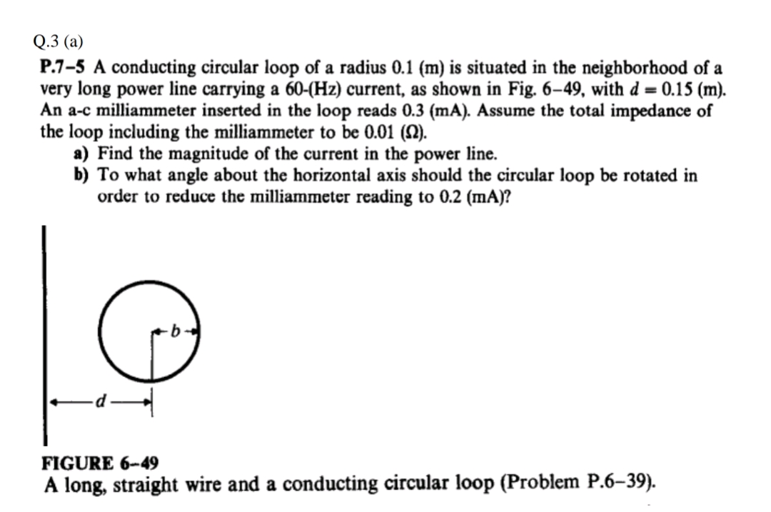 P7-5 A conducting circular loop of a radius | StudyX