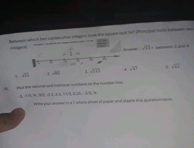 Between which two consecutive integers does | StudyX