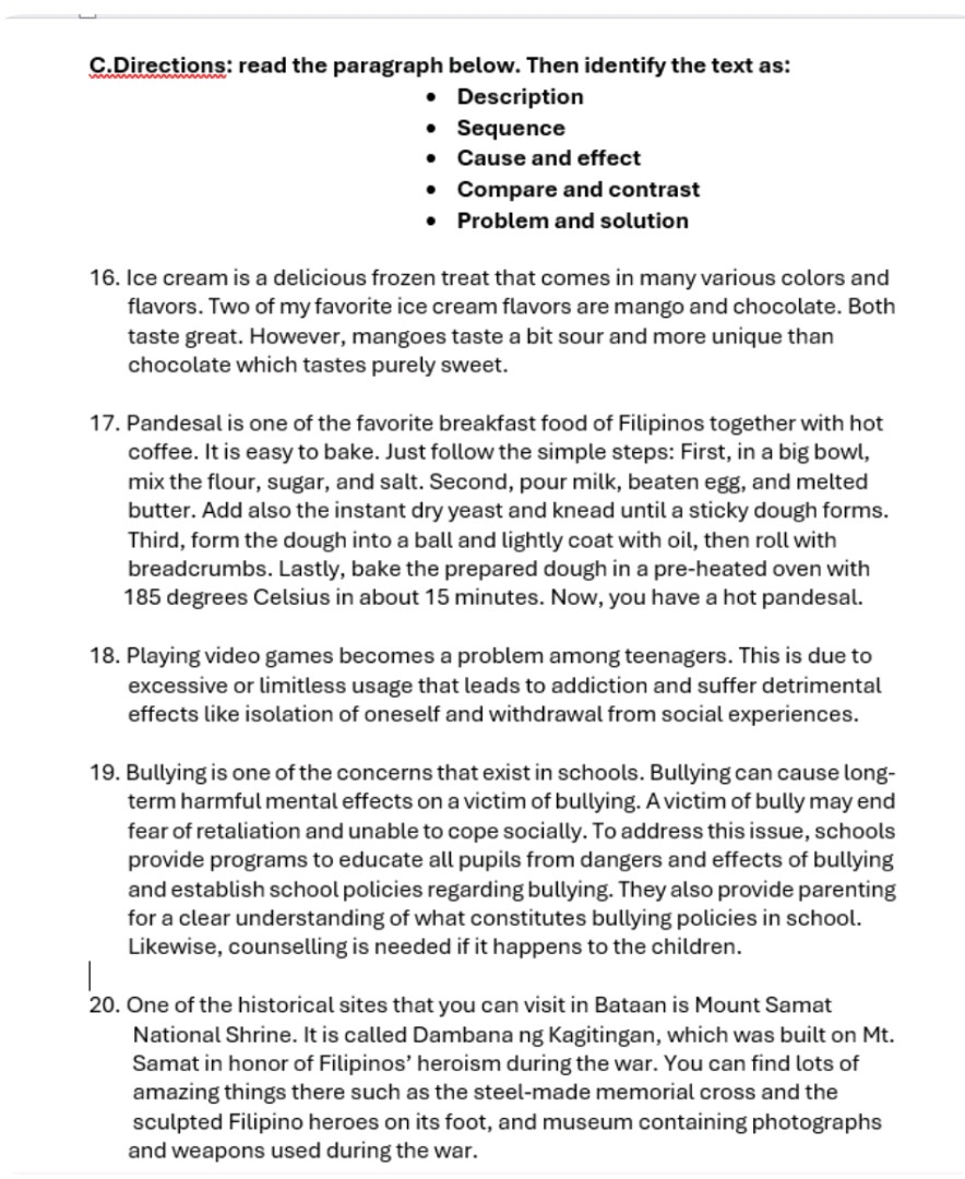 CDirections read the paragraph below Then | StudyX