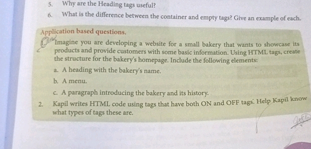 5 Why are the Heading tags useful 6 What is | StudyX