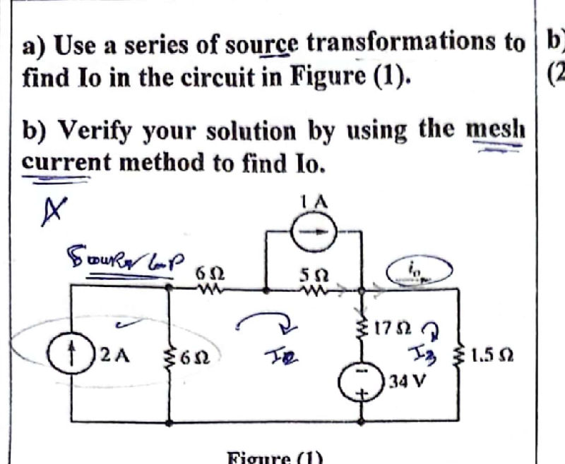 a) Use a series of source transformations to | StudyX