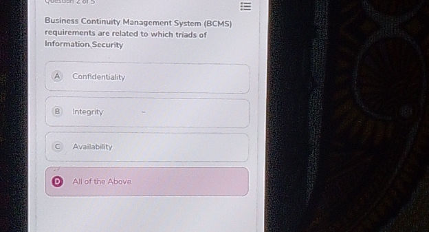 Business Continuity Management System (BCMS) | StudyX